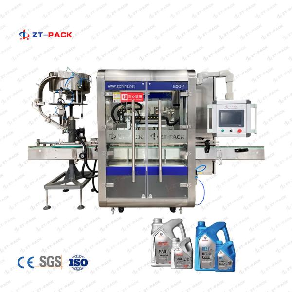 Quality Lube Oils Packaging Line 1L-5L With Auto Filling Capping Sealing Labeling for sale