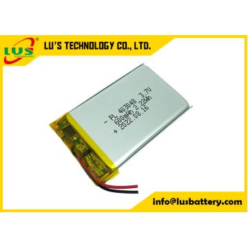 Quality LP403048 3.7v 600mah Rechargeable Lithium Battery Flexible Li Polymer for sale