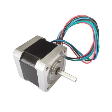 Quality 12 V NEMA17 Hybrid Stepper Motor Length 1.8 Degree With D Shaft for Engineering for sale