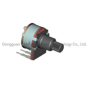 Quality Horizontal Plastic Shaft Potentiometer 16mm With Rotary Switch RV16801NS for sale