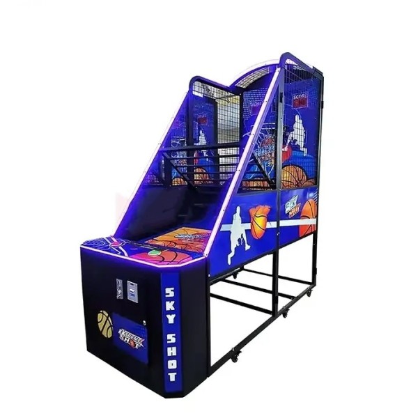 Quality Indoor Amusement Park Hoop Street Arcade Basketball Machine Coin Operated 110V for sale