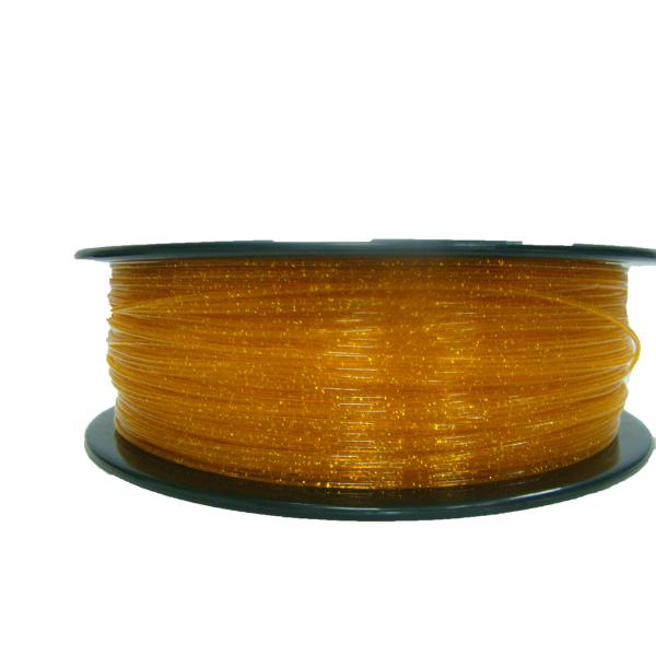 Quality MSDS Twinkling Orange 3D Printer Filament 1.75mm Filament For 3d Printer for sale