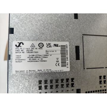 Quality Eltek Power Rack 252189 FP2 PS 2 Rect 2AC HC HVDC Power Shelf For Flatpack2 24 for sale