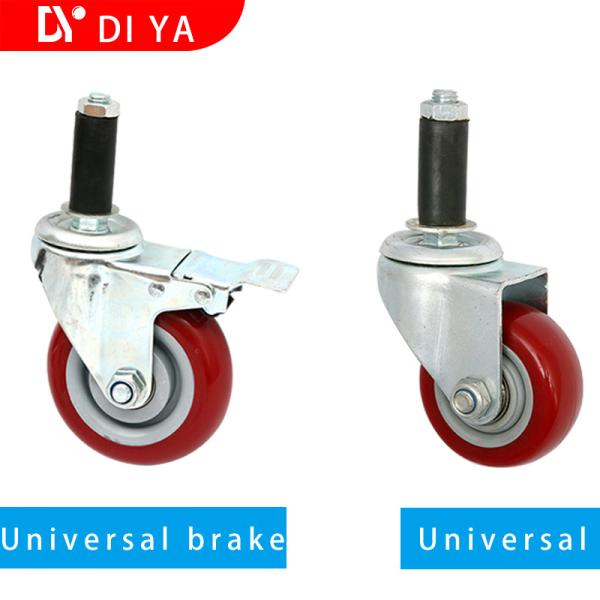 Quality 3 Inch Plastic PU Trolley Castor Furniture Caster Wheels for sale