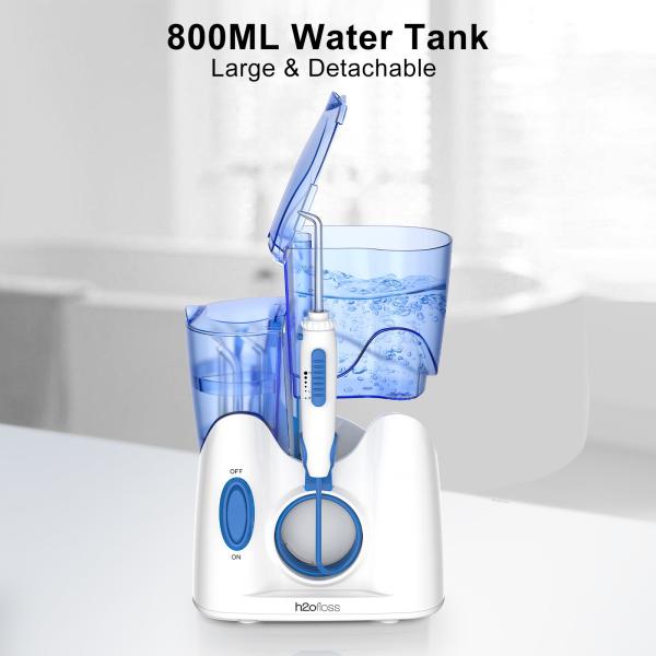 Quality Commercial Countertop Water Flosser Quiet Design With 12 Multifunctional Tips for sale