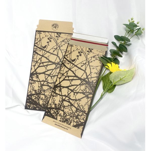 Quality Convenient and Durable Delivery Package Recycled Kraft Expandable Rigid Mailer for Books for sale