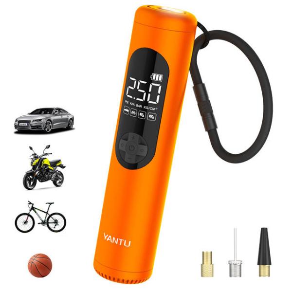 Quality YANTU A23 Portable Wireless Rechargeable Tire Inflator 12V Electric Automatic for sale