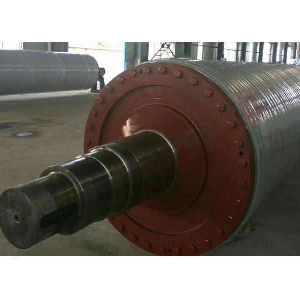 Quality Grooved Rubber Covered Cast Iron Touch Roll Under Dryer For Toilet Paper Making Machine for sale