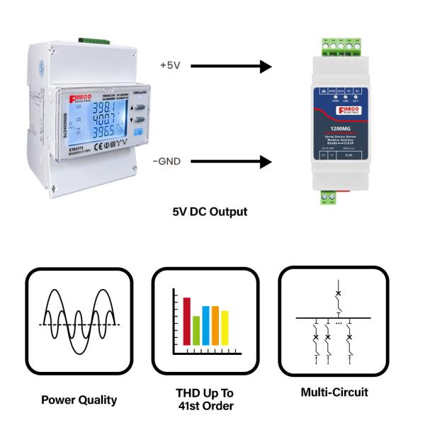 Quality High Accuracy Class 1.0/B Three Phase Power Analyzer with Rogowski Coil Meter for sale