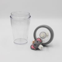 Quality 430ml Eco Friendly Water Bottles With Straw BPA Free Drink Container for sale