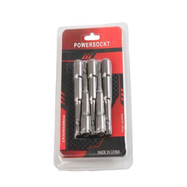 Quality 6mm*65mm*5PC CRV Material 6.35 Hexagon Magnetic Nut Driver Set for Precise Tightening for sale