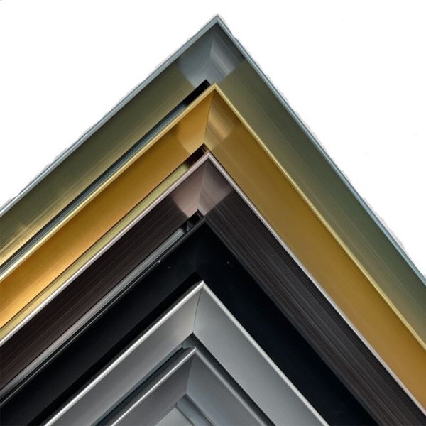 Quality Custom Size Metal Photo Frame Canvas Poster Frames Molding for Personalized Wall for sale