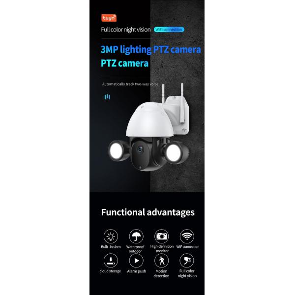 Quality Night Vision Security Smart Home 3mp Wifi Ptz Camera Automatic Track Two Way for sale
