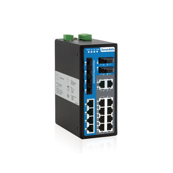 Quality 20-port Industrial Ethernet Switch With IP40 Protection Metal Housing for sale