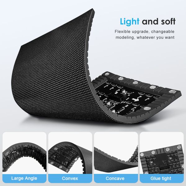 Quality SMD2121 Flexible LED Screen 7680Hz Flexible LED Screen Panel P3 Efficient for sale