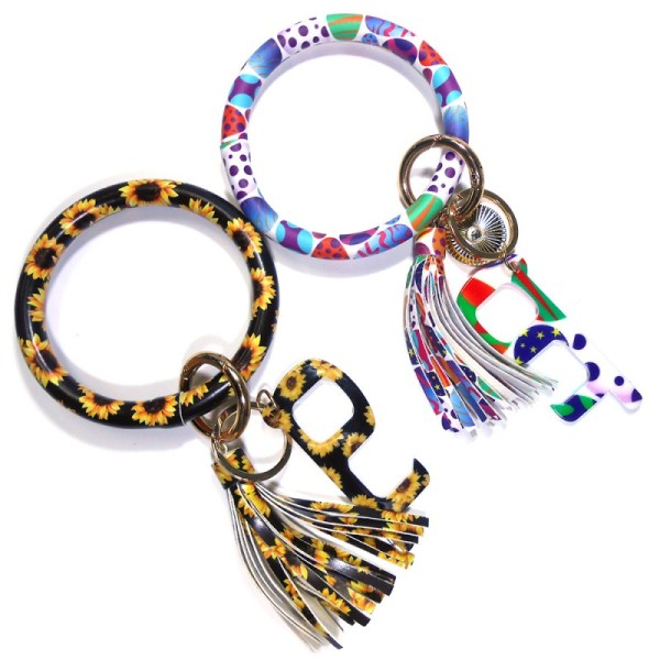 Quality Women Lightweight Round Bracelet Keychain Nickle Plating CE Certification for sale