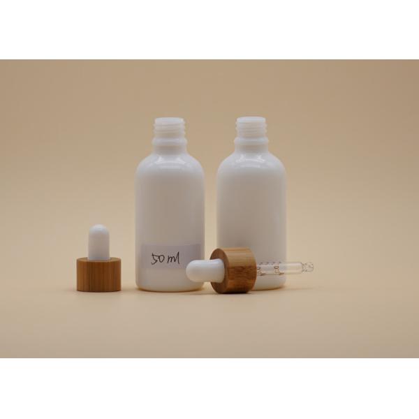Quality 50ML Aromatherapy Dropper Bottles Glass Bamboo Dropper Anti Spilling for sale