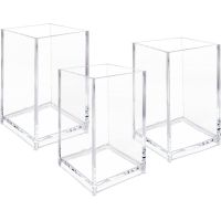 Quality Clear Versatile Acrylic Holder Acrylic Desk Organizer Pencil And Pen For Office for sale