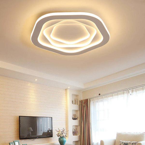 Quality 65W 120W Acrylic Led Ceiling Lights Drum Shade Bamboo Lamp for sale