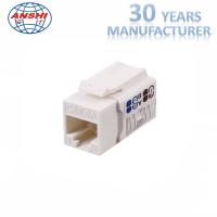 Quality CAT6 CAT6A 90 Degree UTP RJ45 Keystone Jack For Network for sale