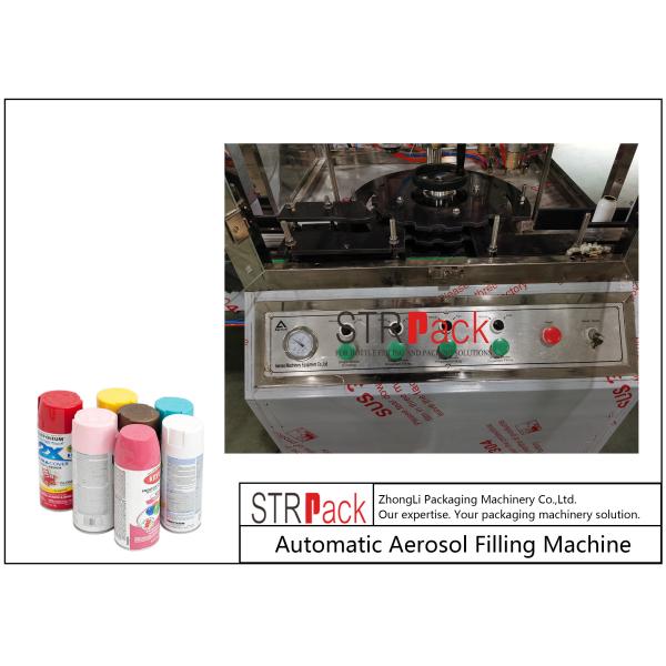 Quality 5m3/Min 560ml Spray Paint Aerosol Filling Machine 3600cans/H for sale