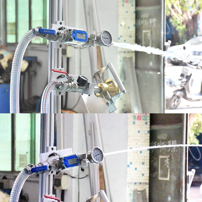 Hose Nozzle apparatus for high-pressure water jet testing
