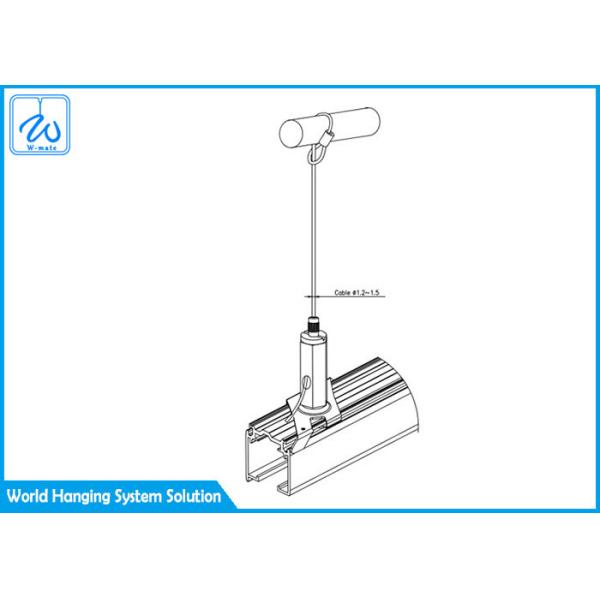 Quality Metal Portable Hanging Pendant Kit Looping Gripper Track Suspension System for sale