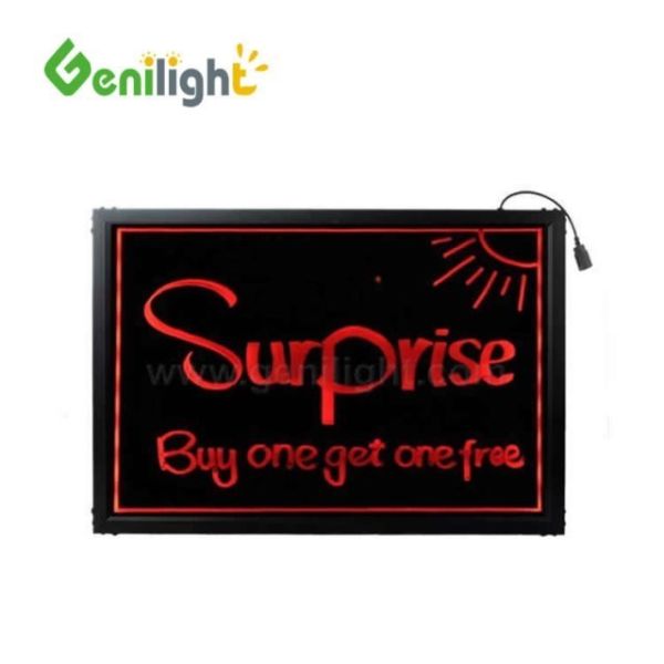 Quality DIY Full Color Illuminated Fluorescent LED Marker Board with Adjustable View for sale