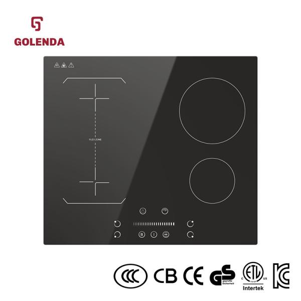 Quality Touch Control Built In Induction Stove 3 Burner 6100W CB Certified for sale
