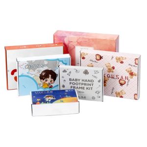 Quality Foldable Small CMYK Color E Flute Corrugated Gift Box Custom Logo for sale