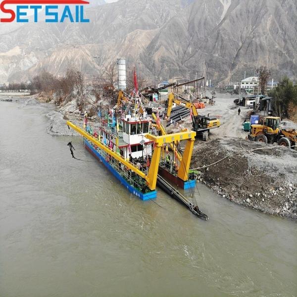 Quality 12 Inch Cutter Suction Mud Dredger with 108kw Diesel Power and Heavy Duty Cutter for sale