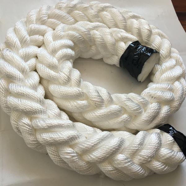 Quality Polyester 8 12 Strand Elastic Marine Mooring Ship Rope 100mm Price for sale