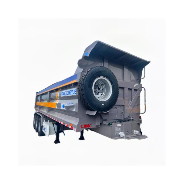 Quality Truck Trailer Type Rear Dump Trailer with 100 Ton Loading Capacity for sale