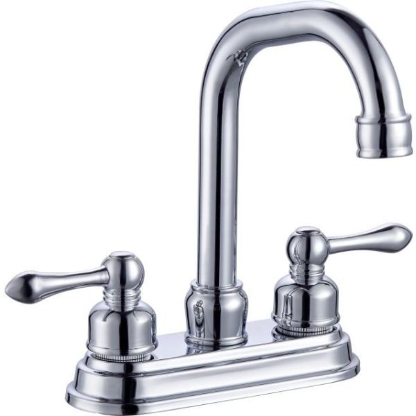 Quality Brass Centerset High Arc Widespread Bathroom Faucet 2 Handle Chrome for sale