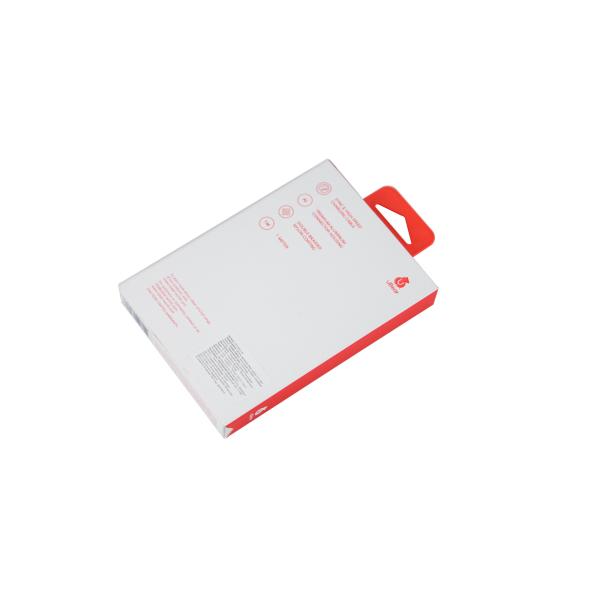 Quality SGS Custom Color Paper Usb Data Cable Packaging Box With Hook for sale
