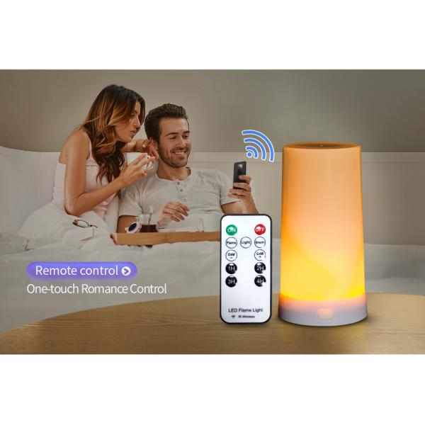 Quality 5W DC5V 1A USB Magnetic Gravity Sensor Led Flame Lamp With IR Remote Control for sale