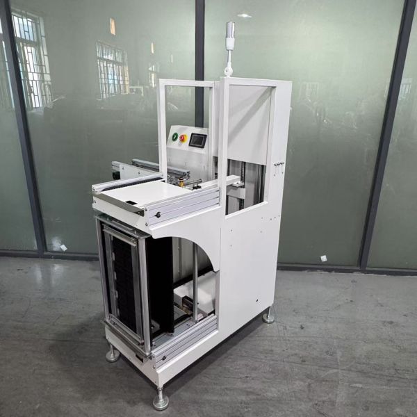 Quality Automatic SMT L-type PCB Unloader featuring Down Loader and Magazine Collector for sale