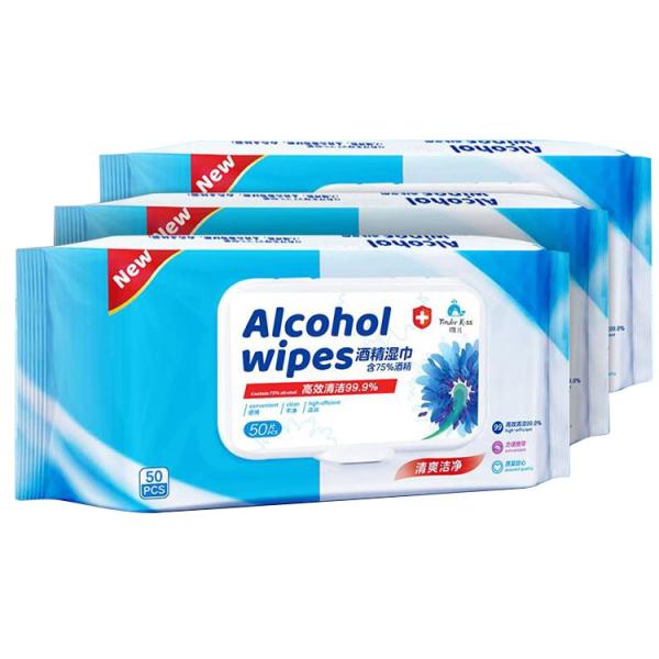 Quality Travel Outdoor Alcohol Surface Wipes / Alcohol Based Cleaning Wipes for sale