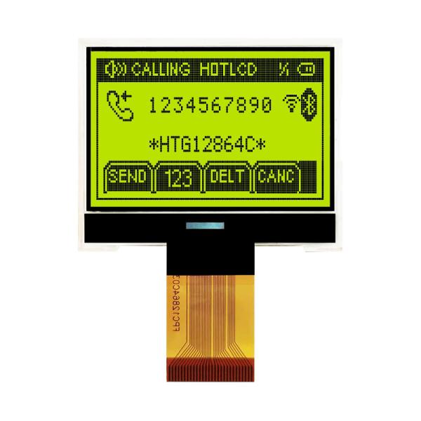 Quality 128X64 Graphic COG LCD Display FSTN Display With White Side Backlight HTG12864C for sale