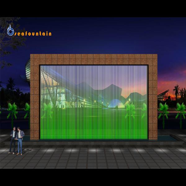 Quality Program Control Digital Water Curtain Stainless Steel 304 for sale