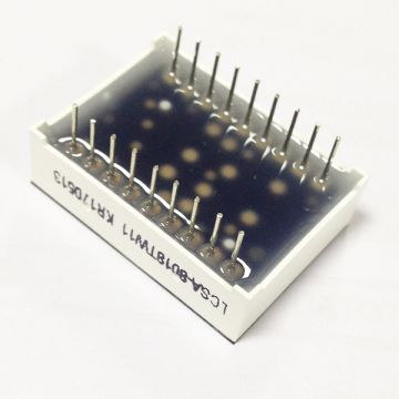 Quality Customized Size 1 Digit 16 Segment LED Display 0.8 inch White Color for sale