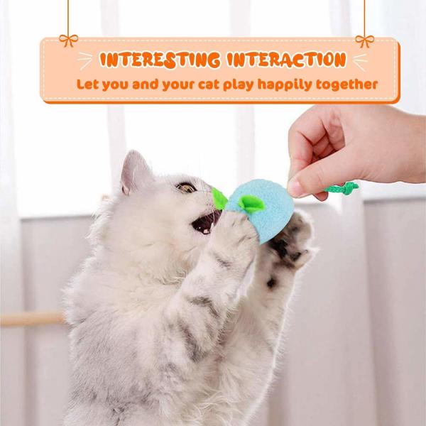 Quality Plush Catnip Mouse Cat Toy for Interactive Indoor Cats Kitten Play Popular Style for sale