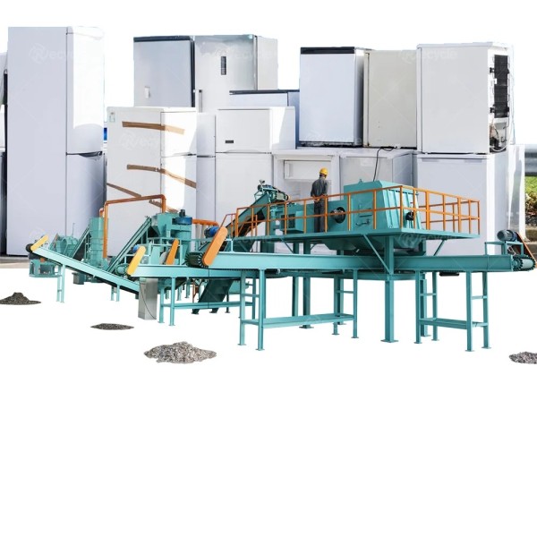 Quality Refrigerator Recycling Sorting Plant , Electronic Waste Refrigerator Shredder for sale