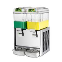 Quality Refrigerated Double Beverage Drink Dispenser 300W 12l Multiple Juice Dispenser for sale