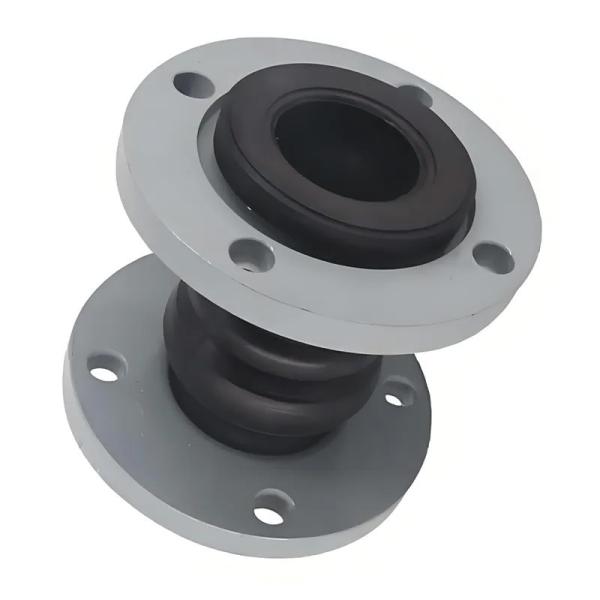 Quality Dn150 Double Sphere Expansion Joint Stainless Steel Flanged Rubber Bellows for sale