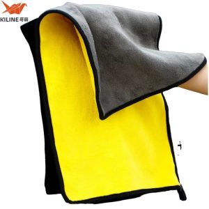 Quality Car Polishing Waxing Towel Super Quality Microfiber Double Sided Coral Fleece for sale