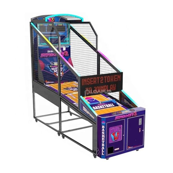 Quality Coin operated basketball game with video screen electronic MVP basketball for sale