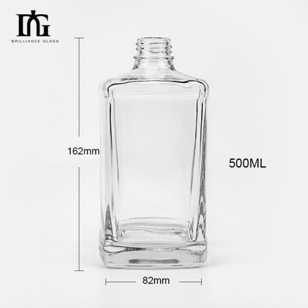 Quality 500ml Mountain Shape Glass Spray Color Liquor Vodka Gin Whisky Tequila Rum Spirit Bottle for sale