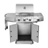 Quality OEM Gas BBQ Grill 4 Burner Gas Grill Brakes With Brakes for sale