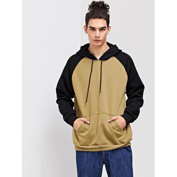 Quality Winter Wholesale Men Cut And Sew Hooded Sweatshirt for sale